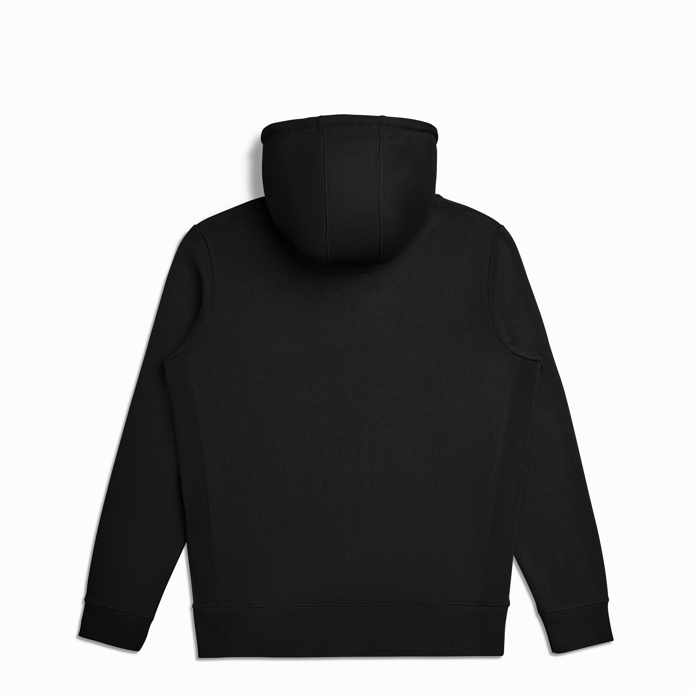 Black Heavyweight Organic Brushed Zip