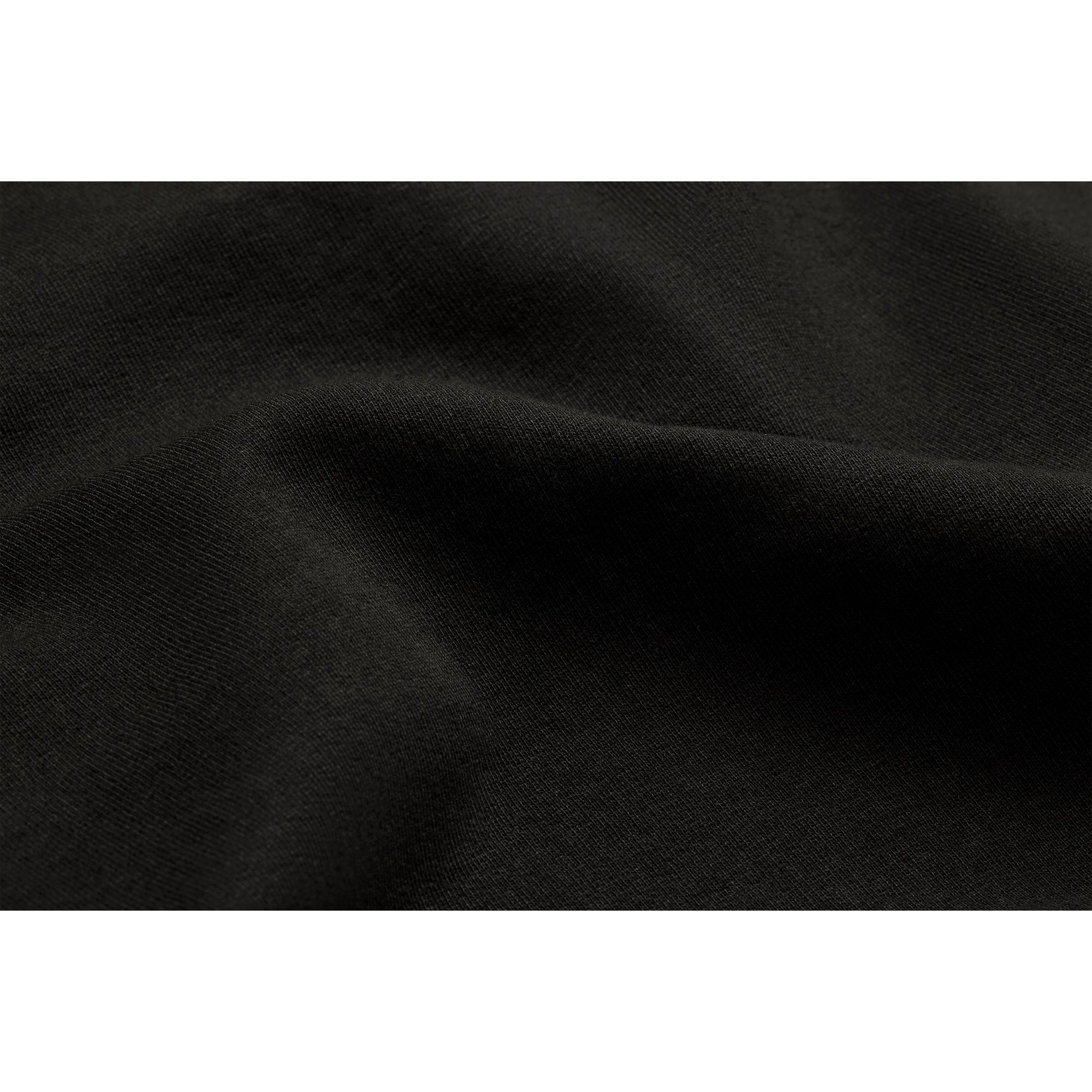 Black Heavyweight Organic Brushed Zip