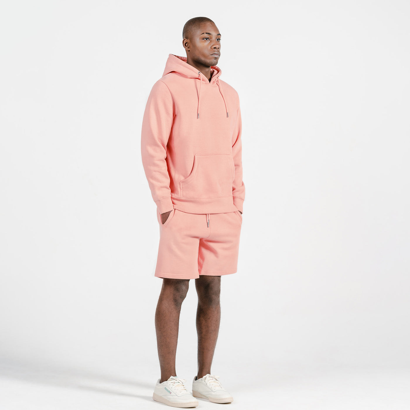 Salmon Heavyweight Organic Brushed Hood